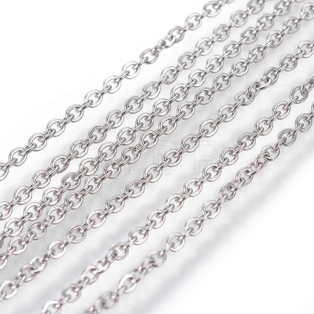 Tarnish Resistant 304 Stainless Steel Cable Chains - mybeadsfindings.com