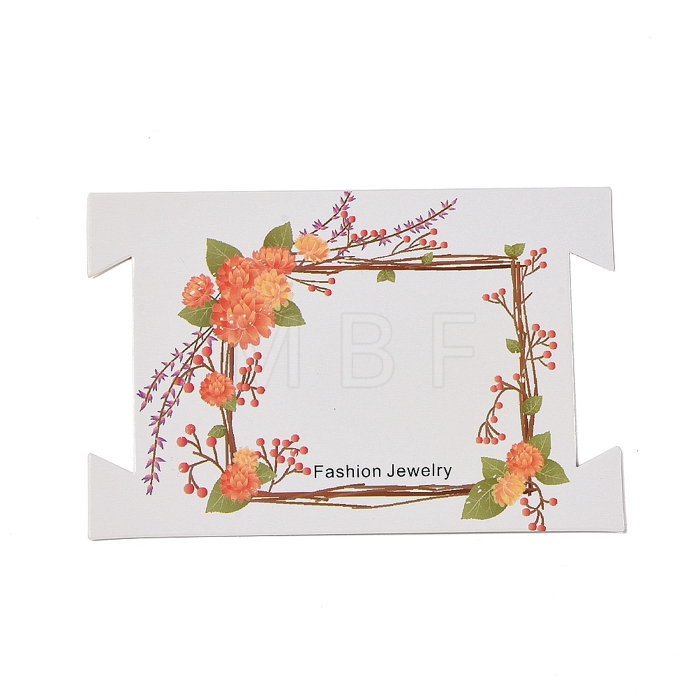 Rectangle Paper Hair Ties Display Cards - mybeadsfindings.com